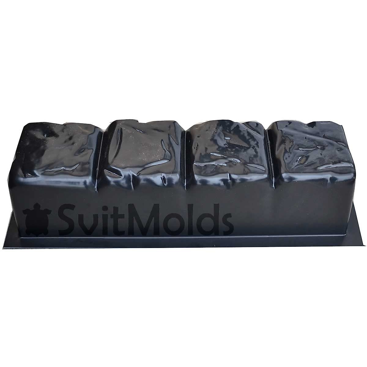 Concrete molds DIY Edge Stone Log Edging Border Garden Cement Curbs Garden Patio Sold 2pcs (BR02-Sm)