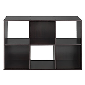 Whitmor 6 Cube Organizer, Espresso