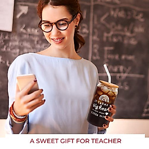 Teacher Gifts for Women - Teacher Appreciation Gifts - Gifts for Teachers Women, Funny Gift for Teacher - Teacher Christmas Gifts, Teacher Gifts For Christmas, Teacher Birthday Gifts - 16 Oz Can Glass