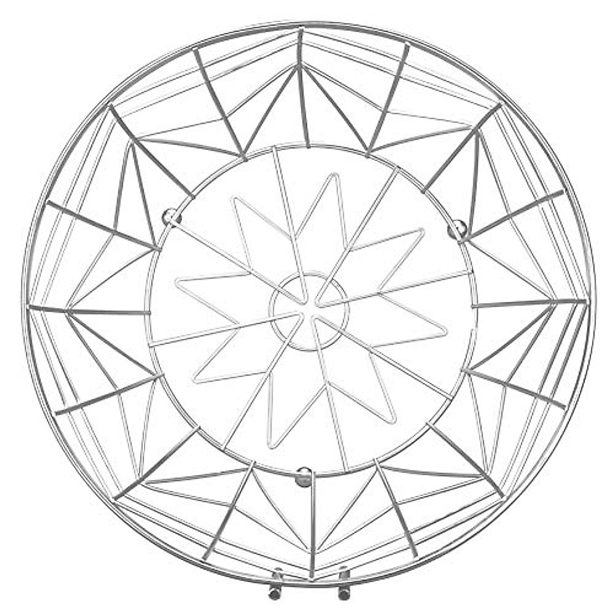 ROSYLINE Fruit Basket Banana holder, Elegant Fruit Bowl with Banana Tree Hanger (Chrome Finish)