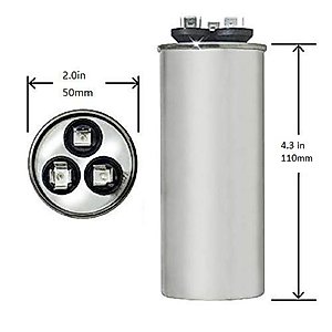 BlueNatHxRPR 35+5 CBB65 Air Conditioner Capacitor Round Dual Run Capacitor Replace 97F9834