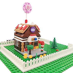 SPRITE WORLD Building Block Toy Accessories 1 x 4 x 2 White Picket Fence, Bulk - 50 Pieces per Package (White)