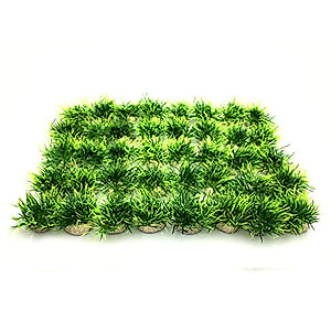 40 Pcs Artificial Small Water Plants, Fish Tank Aquarium Grass Decorations, Made of Soft Plastic