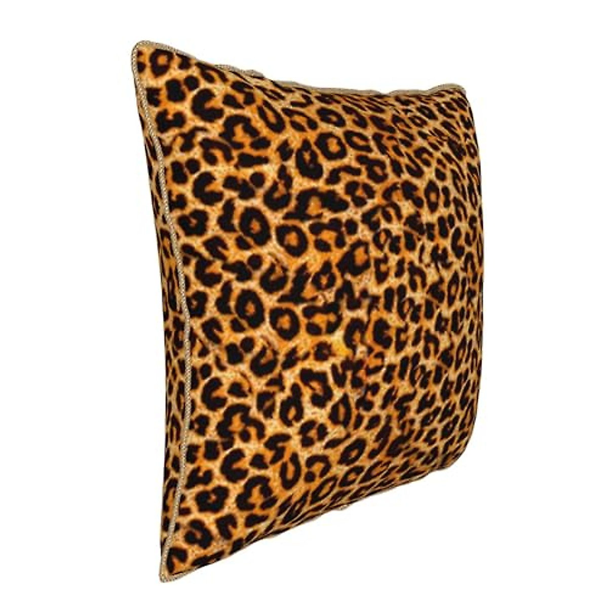 Augenstern Zippered Pillow Protectors Cover Case Leopard-Print-Camo Decorative Throw Pillow Cover Square Cushion Case 16"X16"