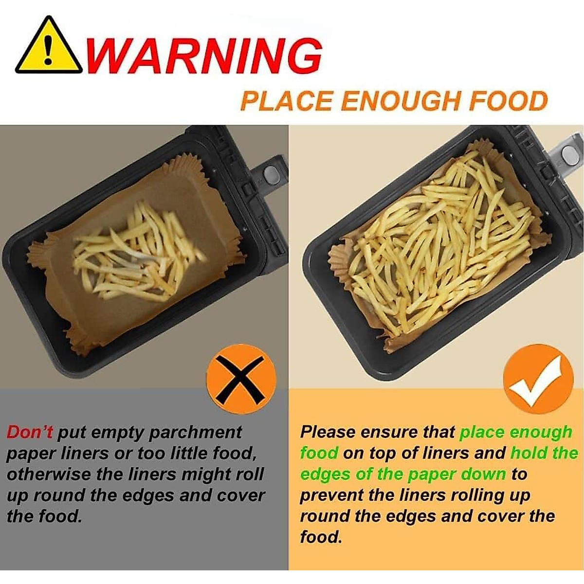 Air Fryer Liners, 100PCS Disposable Rectangle Air Fryer Parchment Paper Liners for All 8QT-10QT Dual Basket Fryer, 8.6''x5.5'' Baking Paper, Air Fryer Accessories for Ninja DZ201 DZ401(Free Oil Brush)