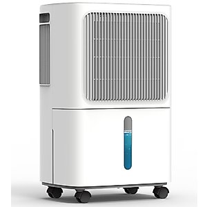 VEAGASO 2500 Sq. Ft Dehumidifier for Basement, 34 Pint Dehumidifiers For Home, Large Room, Auto Drain or Manual Drainage, Digital Control Panel, Auto Defrost, 24H Timer, Child Lock