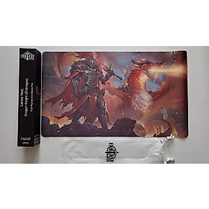 Fantasy North Lance Vaal - Dragon Knight - TCG Playmat and Mouse Pad - 24 x 14 inches