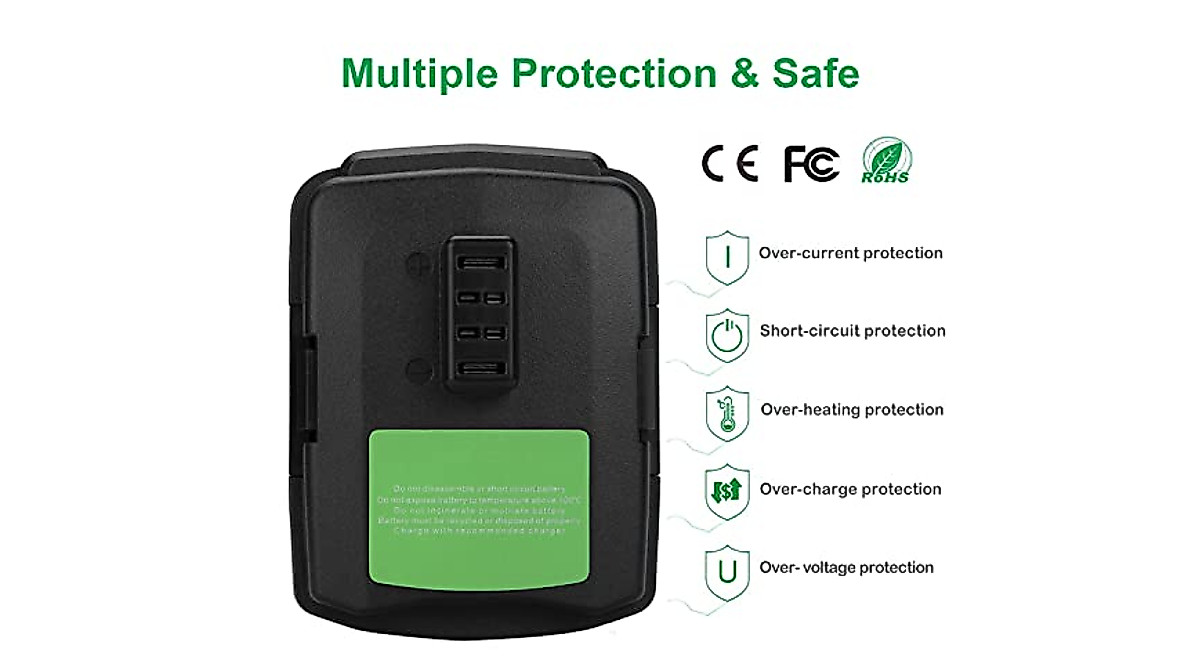 Hanaix 12V 2.5Ah Li-ion Battery for RYOBI CB120L Tools