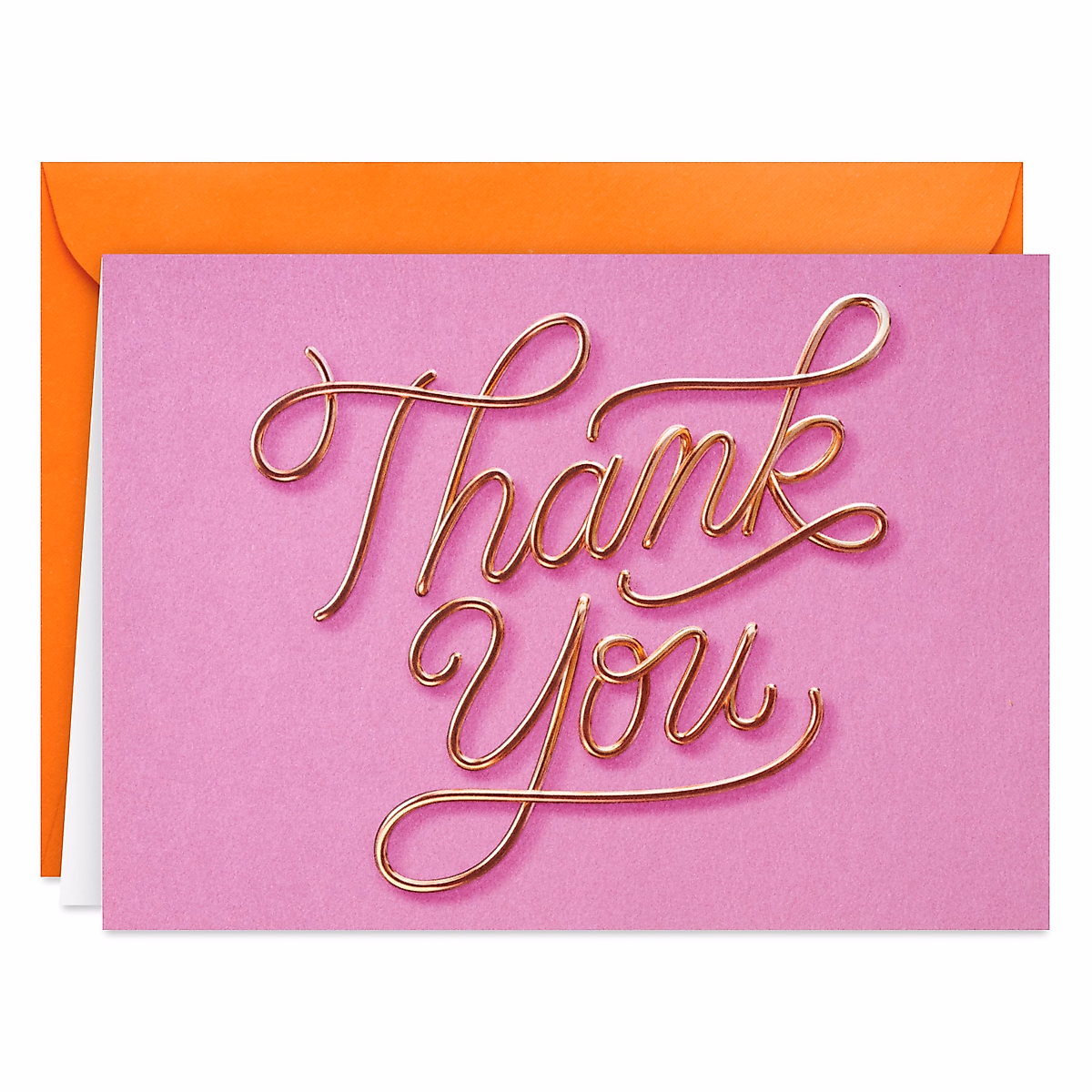 Hallmark Pink Thank You Notes (40 Blank Cards with Envelopes) for Bridal Showers, Birthdays, Graduations