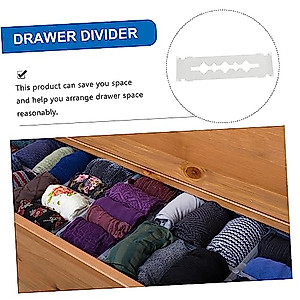 SOESFOUFU Drawer Divider Spring Tool Socks Organizer Cabinet Drawer Acrylic Shelf Divider Grid Divider Expandable Drawer Organizer Plastic Drawer Divider Drawer Partition White Cart Plastic