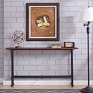 SEI Furniture Agnew Skinny Console Table, black (AMZ0906MC), 56 in x 8 in x 30 in
