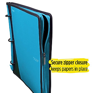 Five Star Flex Hybrid NoteBinder, 1 Inch Ring Binder, Notebook and Binder All-in-One, Teal (73420)