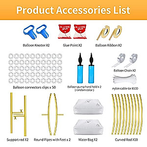 Circle Balloon Arch Frame, Round Backdrop Stand for Wedding Party, Balloon Garland Arch Stand Frame Kit for Wedding Ceremony Birthday Christmas Family Graduation Retirement Party