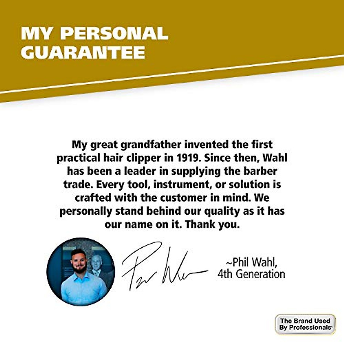 Wahl Beard, Mustache, & Hair Rake Comb for Men's Grooming - Handcrafted & Hand Cut with Cellulose Acetate - Smooth, Rounded Tapered Teeth - Model 3325