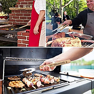 Father's Day BBQ Tools Set for Dad Engraved Grill Kit Grill Master Summer Barbecue Thanksgiving Housewarming Dad's Birthday Present Set of 3