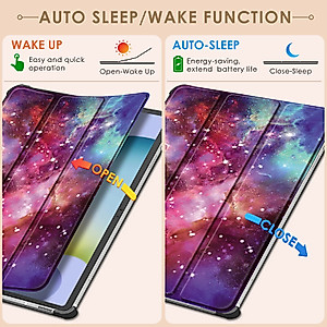 DETUOSI Slim Case for Samsung Galaxy Tab S8 Plus 5G 12.4" 2022 (SM-X800) / S7 FE 5G 2021 (SM-T738) / S7 Plus 2020 (SM-T970),【Auto Sleep/Wake】 Lightweight Tri-Fold Leather Cover Magnetic Stand Closure
