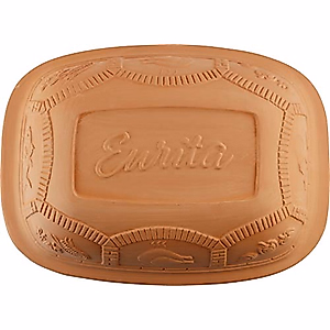 Eurita Clay Roaster, Non-Stick Dutch Oven, Healthy Clay Pot Cooking, With Free Recipe Guide, 6.25 Quarts