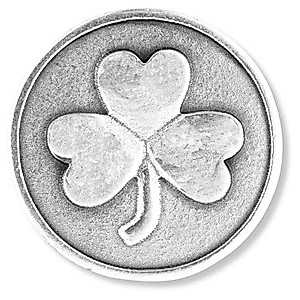 Pack of 3 - Shamrock 3 Three Leaf Clover Good Luck Pocket Token Charm Coin with Prayer for Health and Happiness, Catholic Coin St. Patrick's Day
