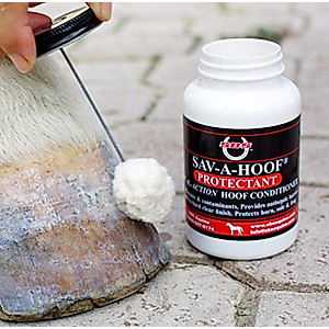 SAV-A-HOOF PROTECTANT by SBS Equine , Dual-Action Hoof Conditioner, Antiseptic Barrier Against Infection, Repels Moisture & Contaminates, 7.5 fl. oz.