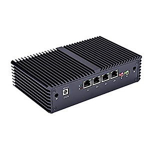 Qotom DIY Firewall/Router/VPN Appliance/Gateway Device/DHCP Server/DNS Server, 4X 2.5G LAN, RS-232, Core i5-4200U, 8GB RAM 64GB SSD WiFi
