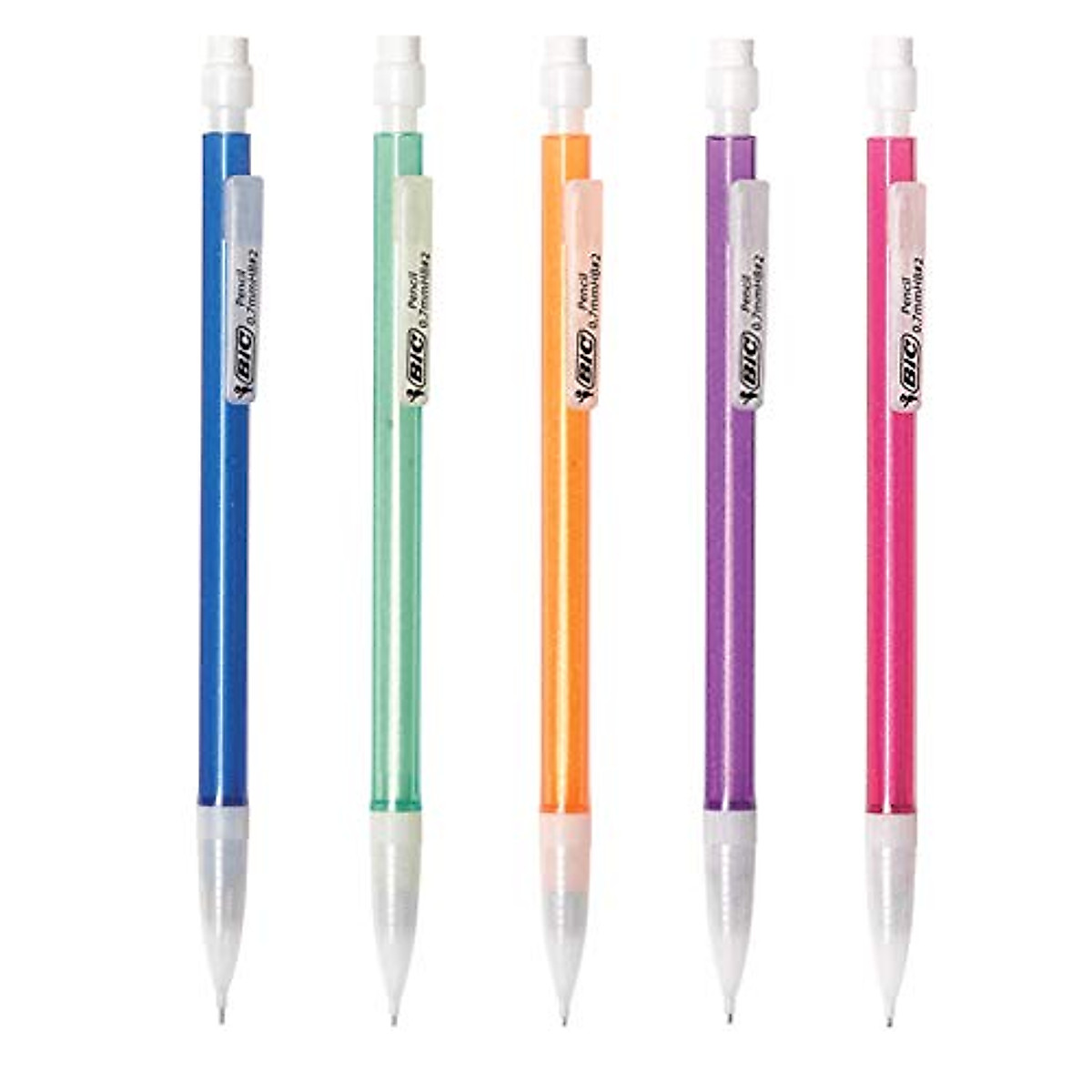 Back To School Supplies Bundle Set Of 6 Mead Spiral Notebook 1-subject, College Ruled, Pastel Color Cute School Notebooks, 70 Pages With 24 Ct Of Bic Xtra-sparkle Mechanical Pencil, Medium Point 0.7mm