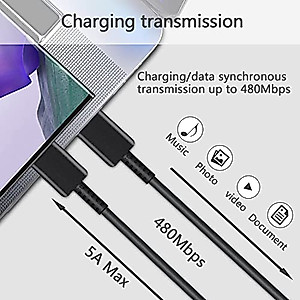 45W USB C Super Fast Charger, Samsung Charger Type C Wall Power Block for Samsung Galaxy S23 Ultra/S23 Plus/S22 Ultra/S22+/Note 10+/Note 20/S20/S21, Tab S7/S7+/S8/S8+/S8, with 6FT Fast Charging Cable