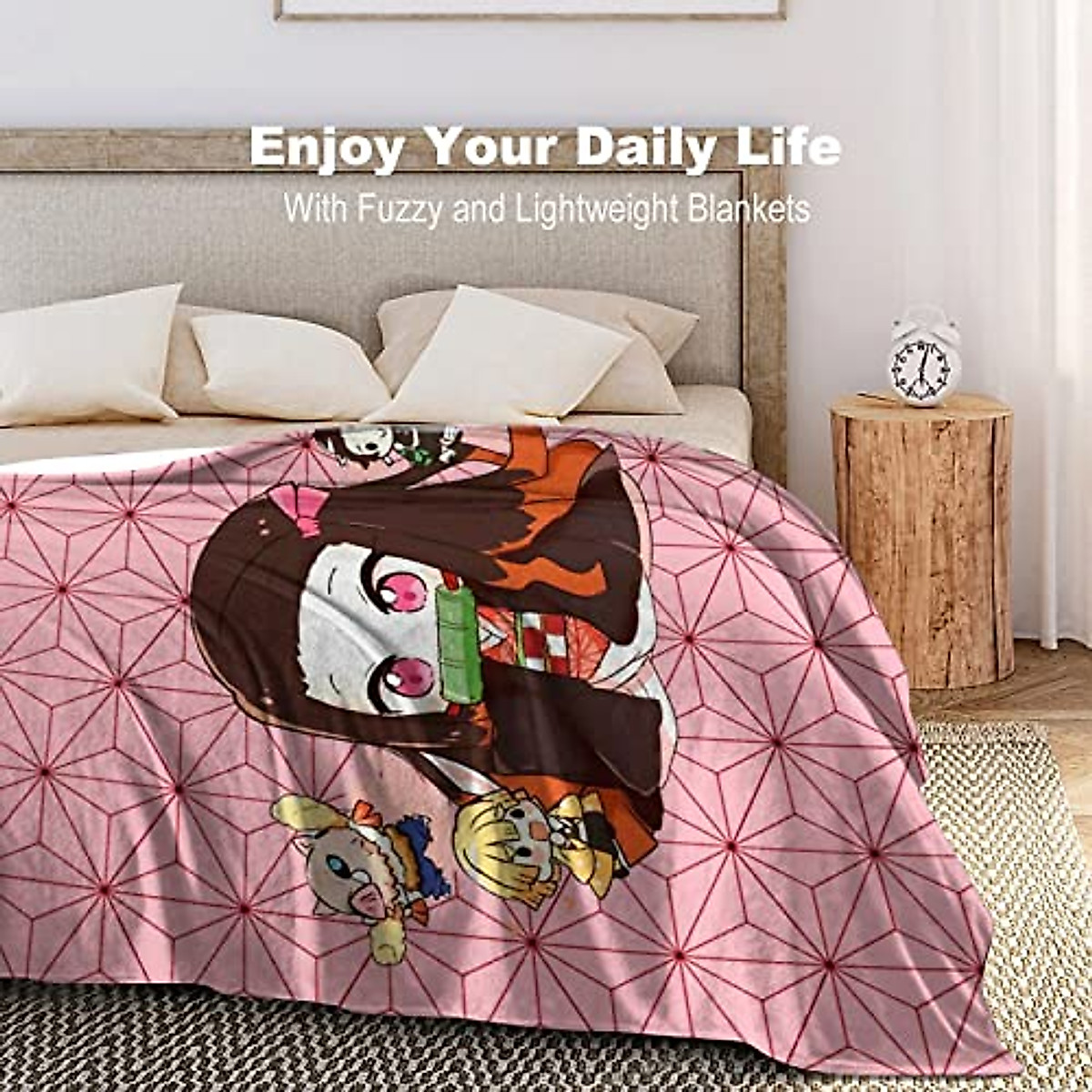 OYYFECC Anime Blanket Throw Flannel Fleece Warm Blankets Comfortable Bedding for Kids Adults Gifts Bed Sofa Living Room 50"X40"