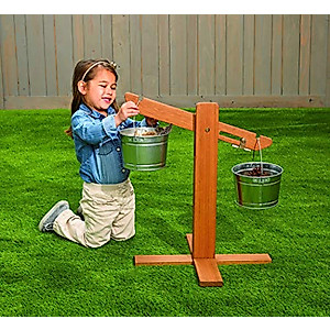 Excellerations Outdoor Scale, Balance Scale, Balance Scale for Kids, Kids Scale, Bucket Balance, Scale for Kids, Balance Scale for Classroom, Outdoor Learning, STEM, Outdoor Scale