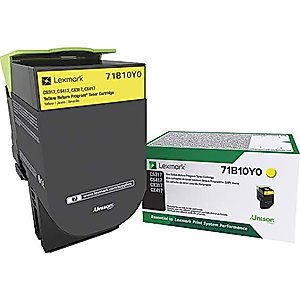 Lexmark 71b10y0 Unison Toner, 2,300 Page-Yield, Yellow