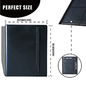 9 Pockets Trading Card Binder, Card Collectors Album Folder Waterproof Double-Sided 360 Side Loading Pockets for Trading Cards/Sports Card/Game Cards OS0720BK