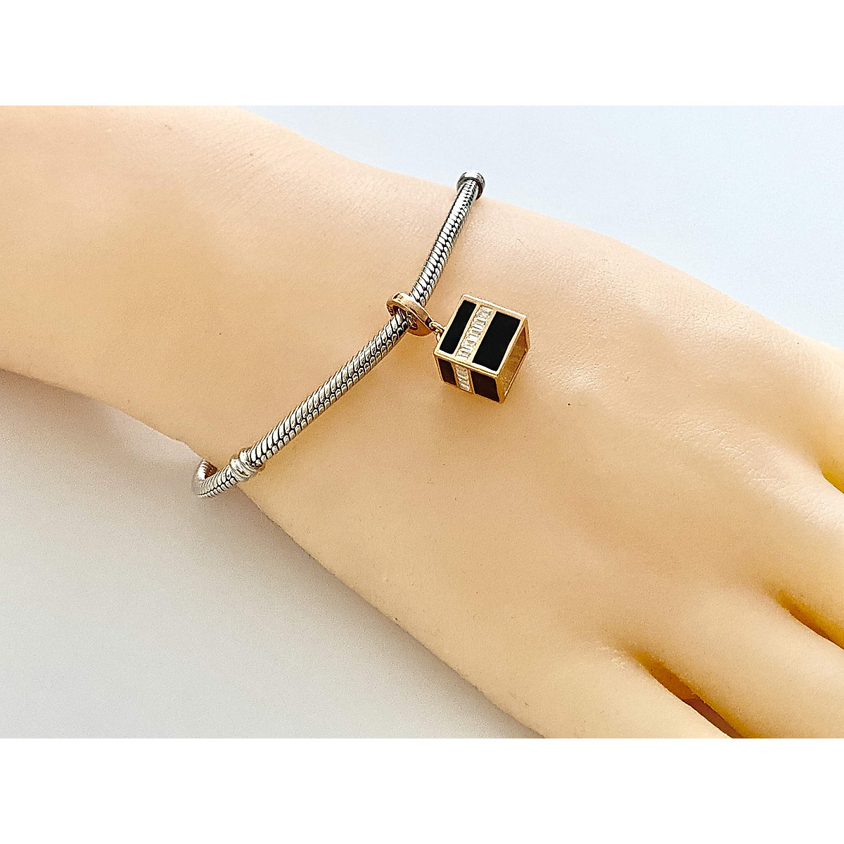 Bolenvi Kaaba Kabah Mosque Arabia Muslim Ramadan Eid 925 erling Silver Pendant Charm Bead For Pandora & Similar Charm Bracelets or Necklaces