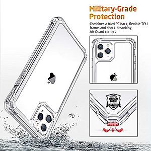ESR Air Armor Designed for iPhone 11 Pro Case, [Shock-Absorbing] [Scratch-Resistant] [Military Grade Protection] Hard PC + Flexible TPU Frame, for The iPhone 5.8”(2019), Clear