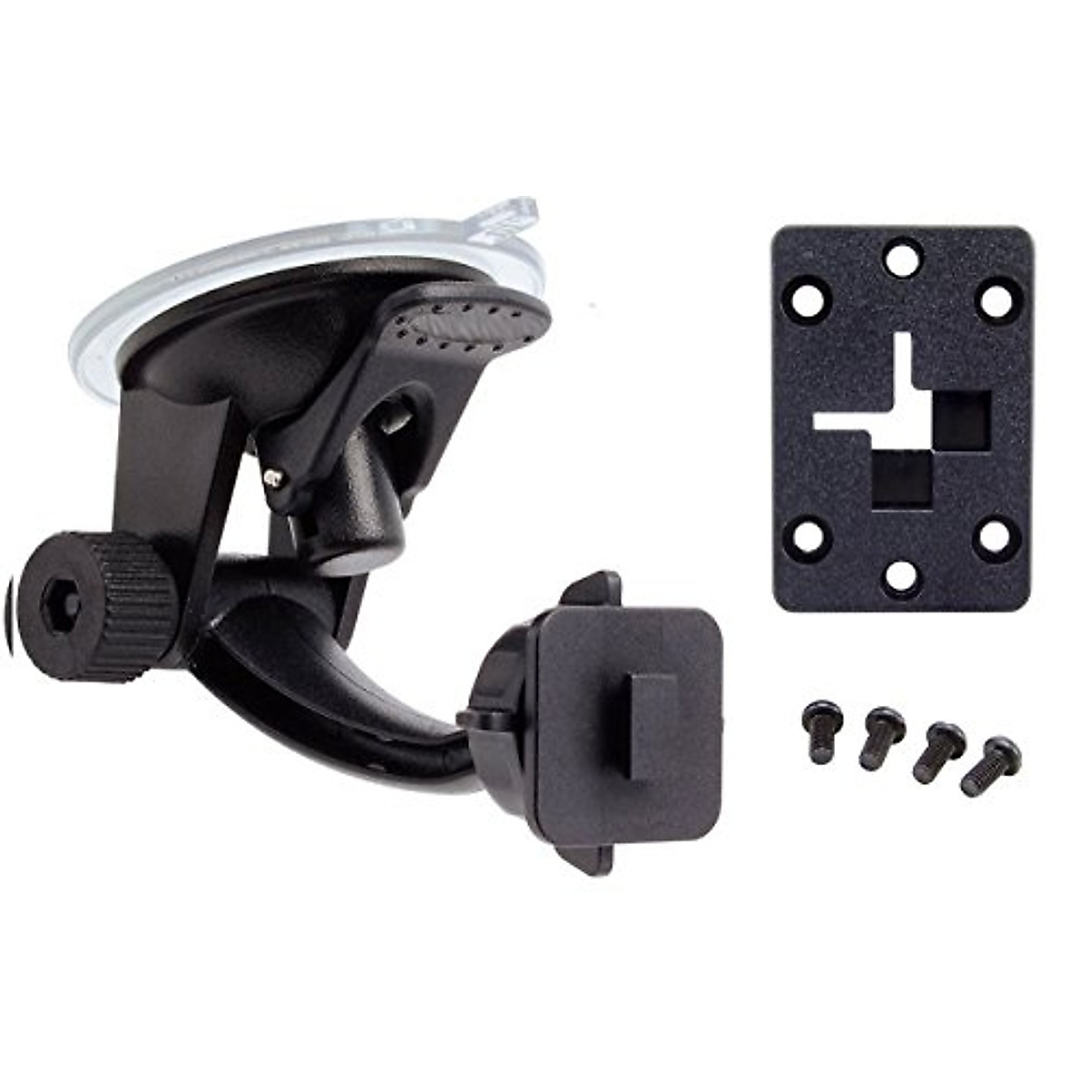 ChargerCity Windshield Suction Mount for Sirius XM Onyx EZR EZ Plus Lynx Satellite Radio w/ Single T (XM) Delphi Skiff and AMPS Pattern (SiriusXM) Compatible