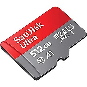 SanDisk Micro SDXC Ultra Class 10 UHS-1 512GB Memory Card Works with Nintendo Switch OLED Model Gaming System (SDSQUA4-512G-GN6MN) Bundle with (1) Everything But Stromboli SD & MicroSD Card Reader