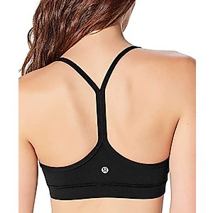 Lululemon Athletica Flow Y Bra Light Support, A–C Cups (Black, 10)
