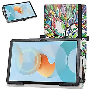 Bige for Blackview Tab 13 Case,PU Leather Folio 2-Folding Stand Cover for Blackview Tab 13 10.1" Android Tablets,Love Tree