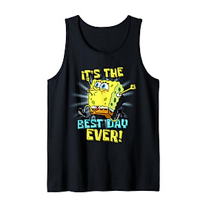 Mademark x SpongeBob SquarePants - Spongebob It's The Best Day Ever! Birthday Kids Spongebob Tank Top
