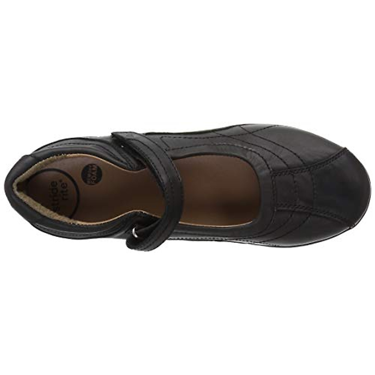 Stride Rite Girls Claire Mary Jan Shoes for Kids, Black, 1.5 Little