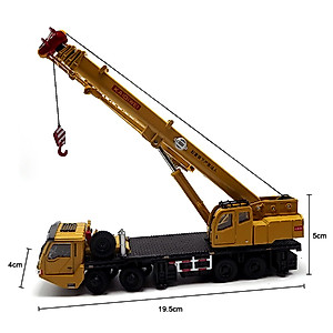 eMart Alloy Die-cast Model Toy Engineering Heavy Crane Truck Vehicle Car Simulation Miniature 1:55 Kids Gift