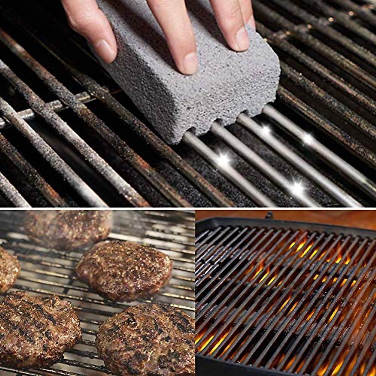 4Pcs BBQ Grill Cleaning Brick Block Barbecue Cleaning Stone BBQ Racks Stains Grease Cleaner BBQ Tools Kitchen Gadgets decorates