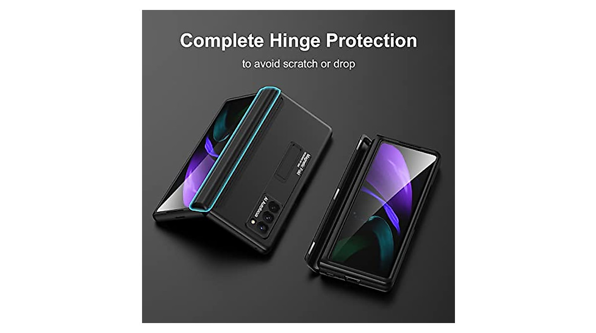 Libeagle Compatible with Samsung Galaxy Z Fold 2 Case [Magnetic Hinge ...