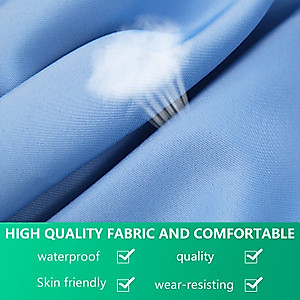 Outdoor Hanging Lounge Chair Replacement Cushion Cover and Umbrella Fabric, Made for Patio Curved Chaise Hammock Floating Swing Chair Pads, Waterproof Soft Fabric (Cushion Not Included), Khaki