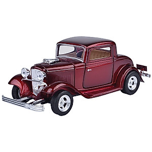 MotorMax American Classics 1932 Ford Coupe 1/24 Scale Diecast Model Car Red