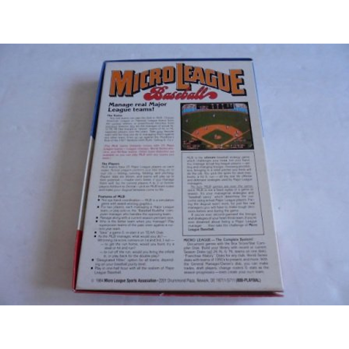 Microleague Baseball - Commodore 64