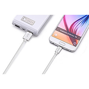 MaGeek 10ft / 3.0m Premium Extra Long Micro USB Cable High Speed USB 2.0 A Male to Micro B for Samsung, HTC, Sony,Motorola,LG, Google, Nokia and More (White)