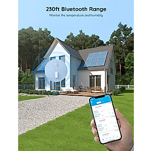 Govee Hygrometer Thermometer 3Pack H5100, Mini Bluetooth Temperature Humidity Sensor with APP Notification Alert, 2 Years Free Data Storage Export, 230 Feet Connecting Range