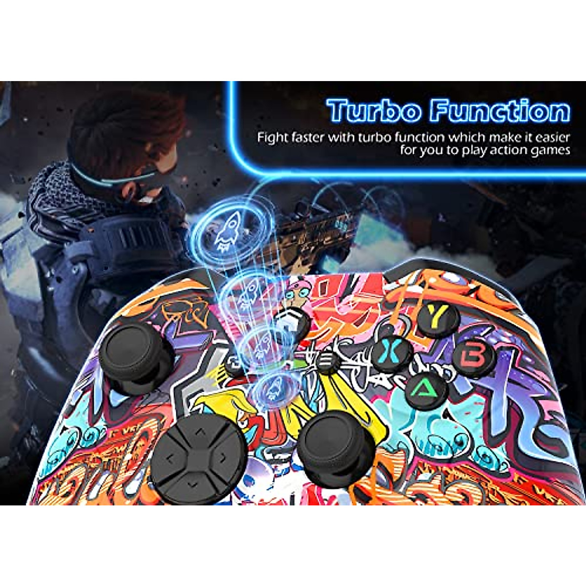 Wireless Controller Replacement for Xbox One, Special Edition Custom Game Controller Compatible with Xbox Series X/S, Xbox One S/X, Android/iOS/PC Gamepad Windows 7 8 10 11 Made with Advanced HydroDip Print Technology