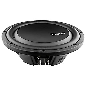 DS18 PSW12.4S 12" Shallow Mount Subwoofer 1200 Watts Max Power 600 Watts RMS Single Voice Coil 4 OHMS Water Resistant - Best Sub for Tight Spaces in Car & Trucks - 1 Speaker