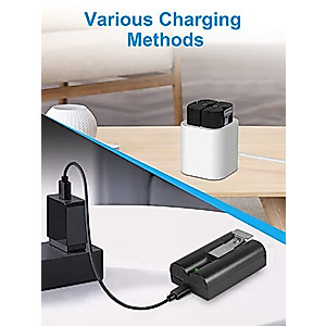 3-Pack Lithium-ion Batteries Compatible with Ring-Doorbell 2/3/4, 3plus Cam, Spotlight Cam and Stick-up Cam, New ion-Cell with Full Compatibility for All Cam Models, 6040mAh with Easy Release Design