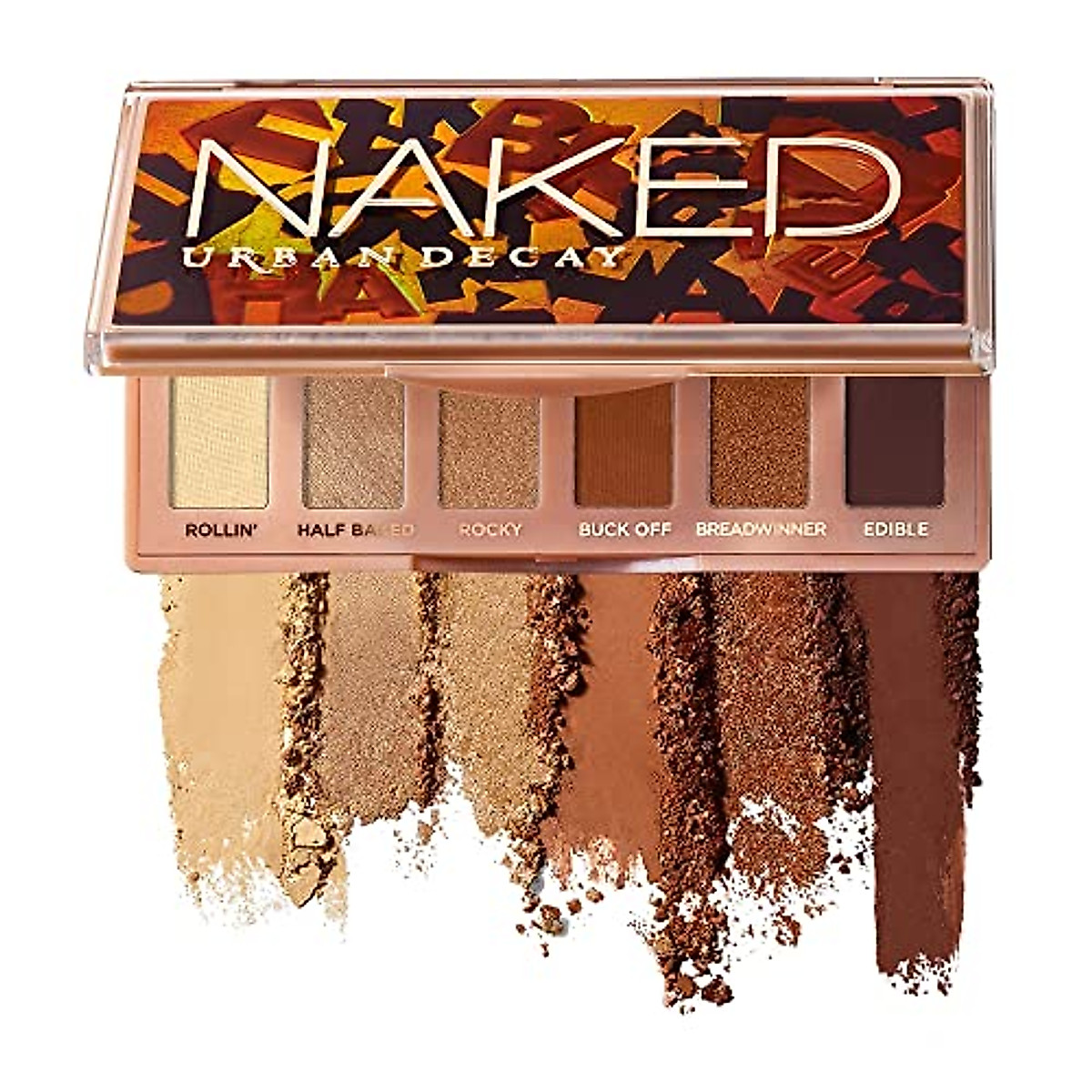 URBAN DECAY Naked Half Baked Mini Eyeshadow Palette - 6 Bronze-Toned Neutral Shades - Richly Pigmented & Ultra Blendable Mattes and High-Shine Shimmers - Up to 12 Hour Wear - Perfect for Travel